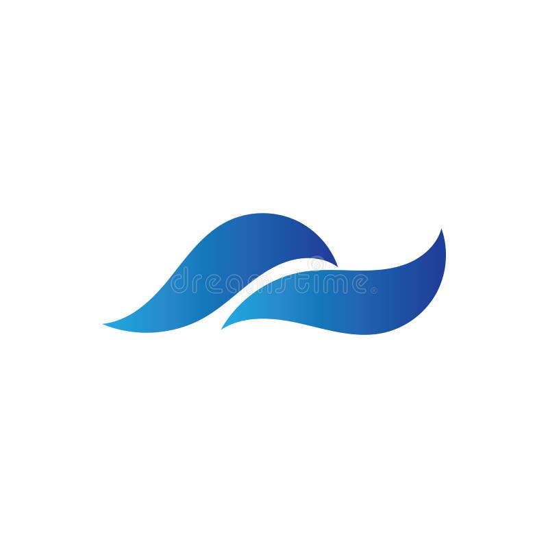 Ocean Wave Logo Vector Illustration Design Template - Vector Stock ...