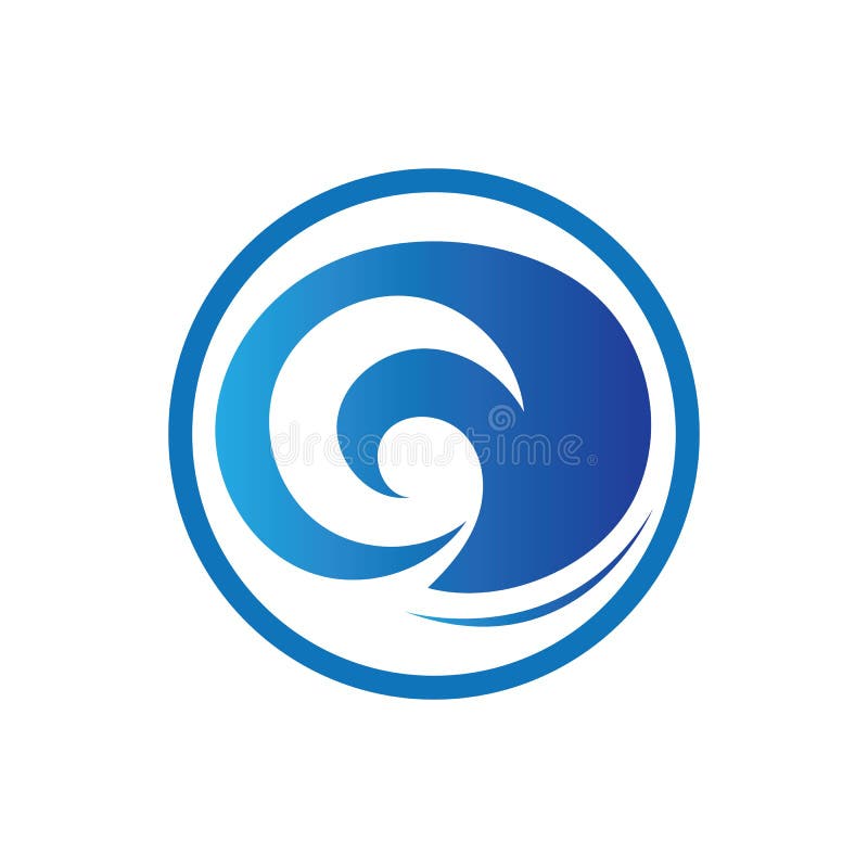 Ocean Wave Logo Vector Illustration Design Template - Vector Stock ...