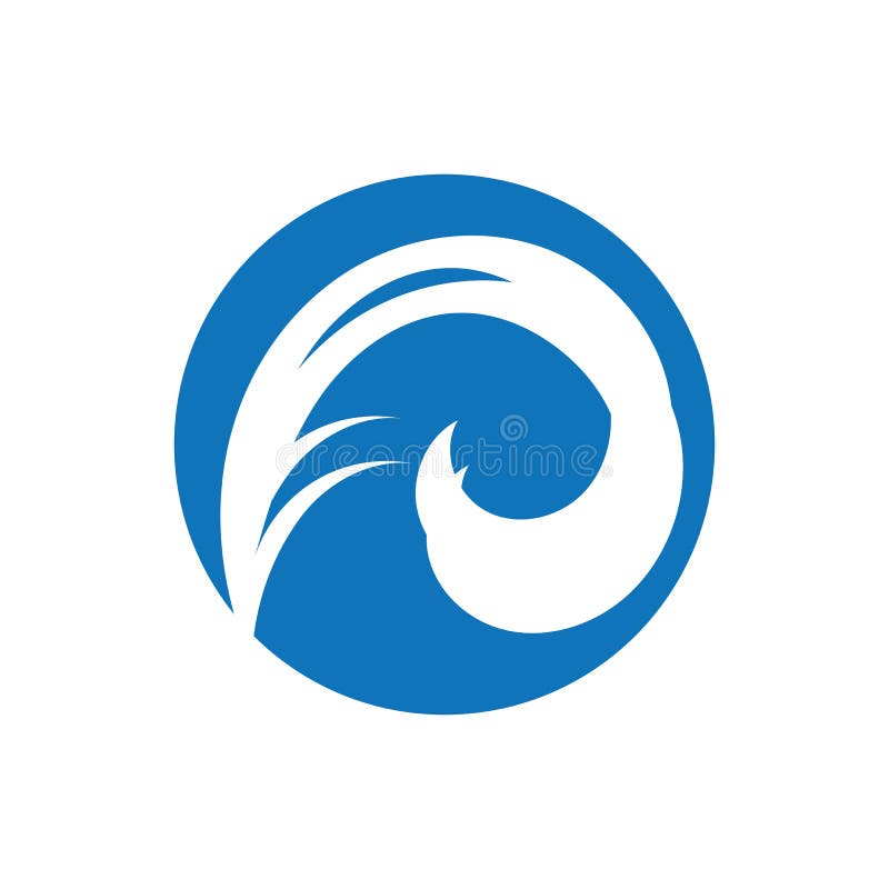 Ocean Wave Logo Vector Illustration Design Template - Vector Stock ...