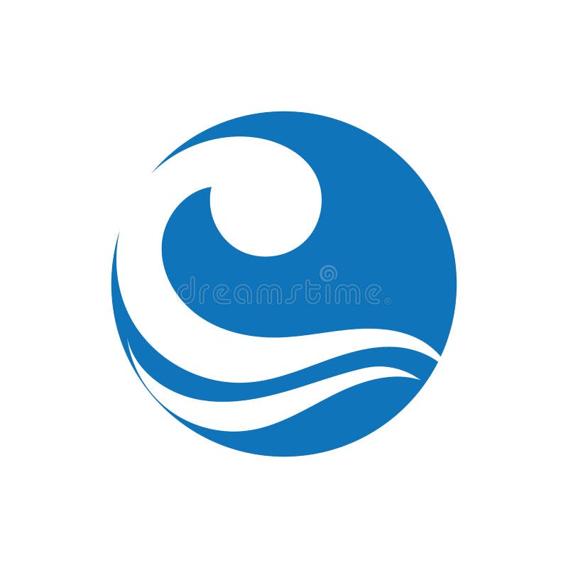 Ocean Wave Logo Vector Illustration Design Template - Vector Stock ...