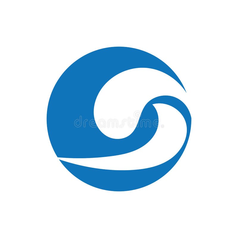 Ocean Wave Logo Vector Illustration Design Template - Vector Stock ...