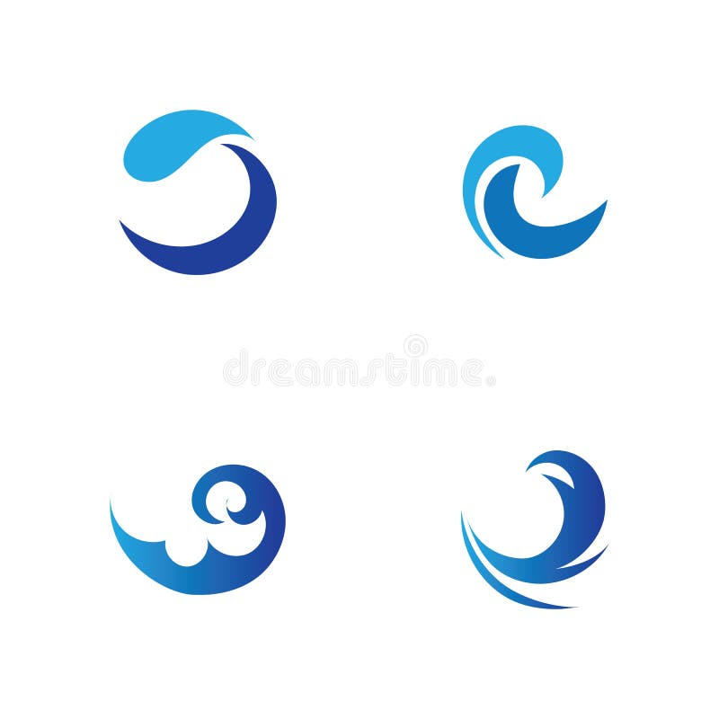 Ocean Wave Logo Vector Illustration Design Template - Vector Stock ...