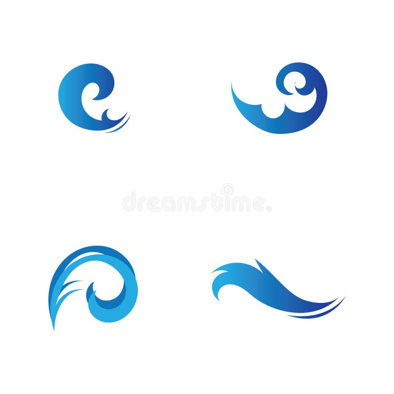 Ocean Wave Logo Vector Illustration Design Template - Vector Stock ...
