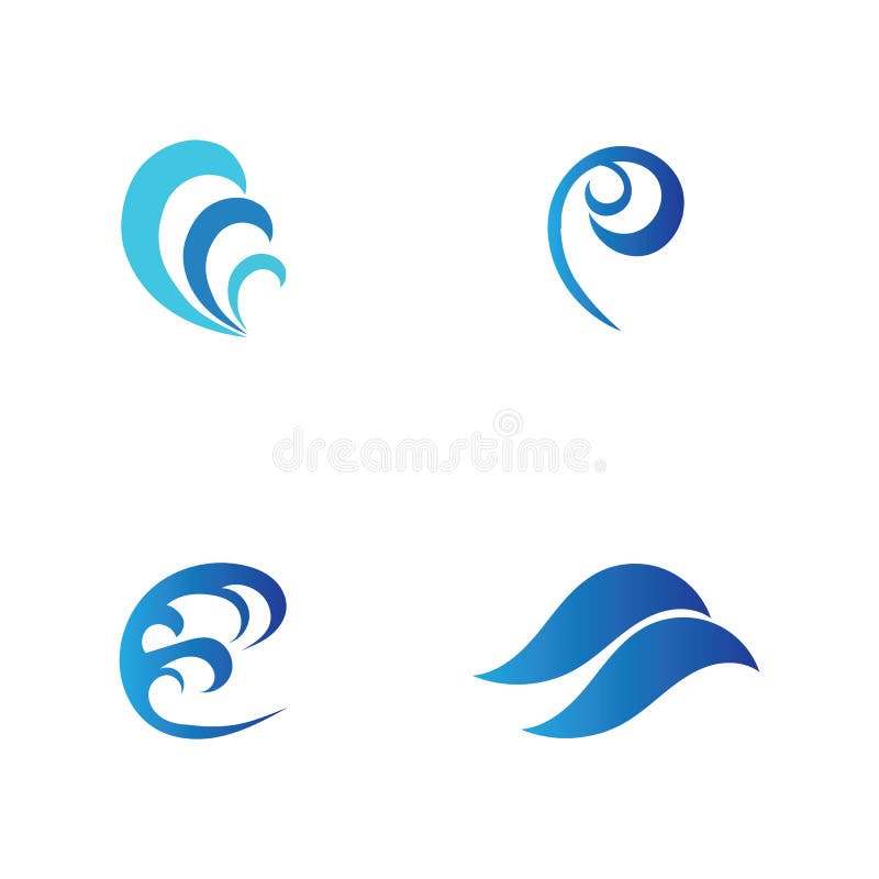 Ocean Wave Logo Vector Illustration Design Template - Vector Stock ...