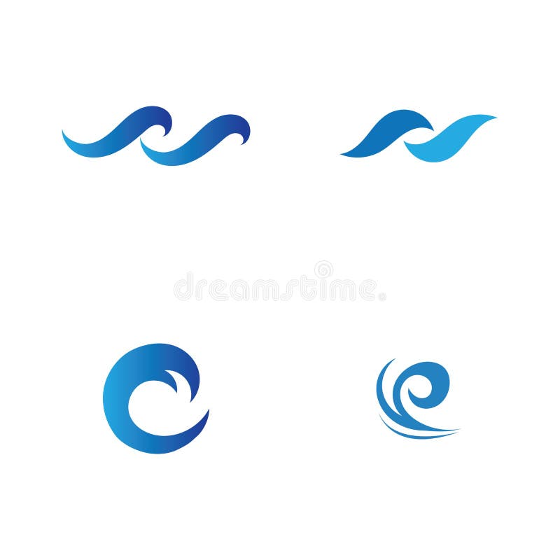 Ocean Wave Logo Vector Illustration Design Template - Vector Stock ...