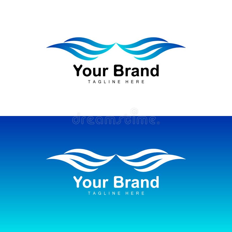 Ocean Wave Logo, Water Wave Design, Brand Design Vector Stock Vector ...