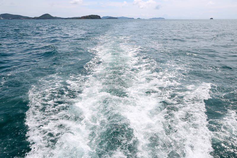 Ocean Wave Made by Speed Boat Stock Image - Image of cruise, ocean ...