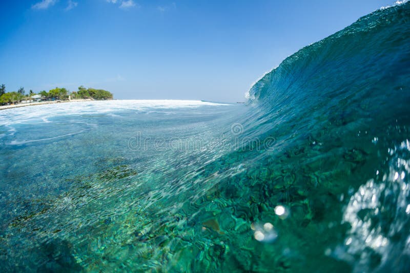 Ocean wave stock image. Image of swirl, powerful, barrel - 168827055