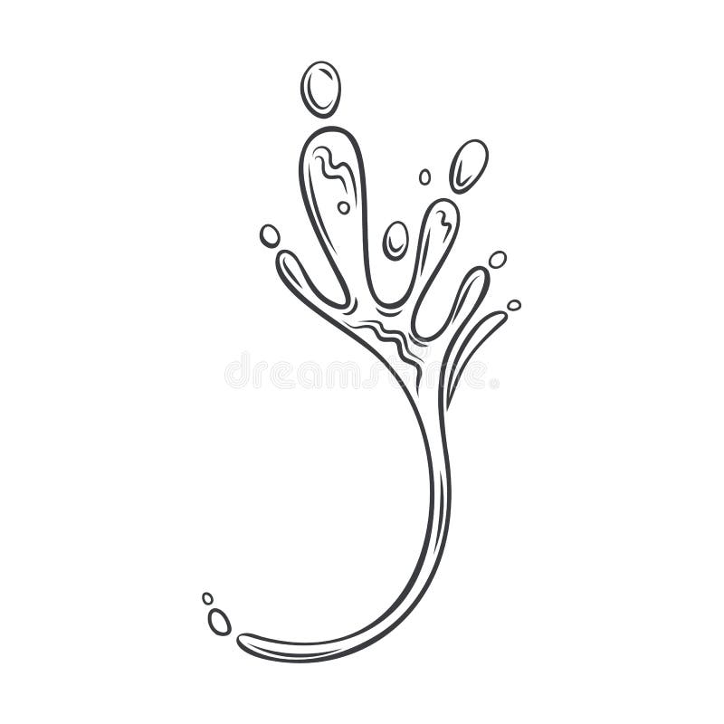 Ocean wave outline stock vector. Illustration of liquid - 248048370