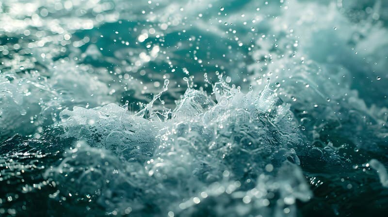 Ocean Wave Splash Background Image Stock Illustration - Illustration of ...