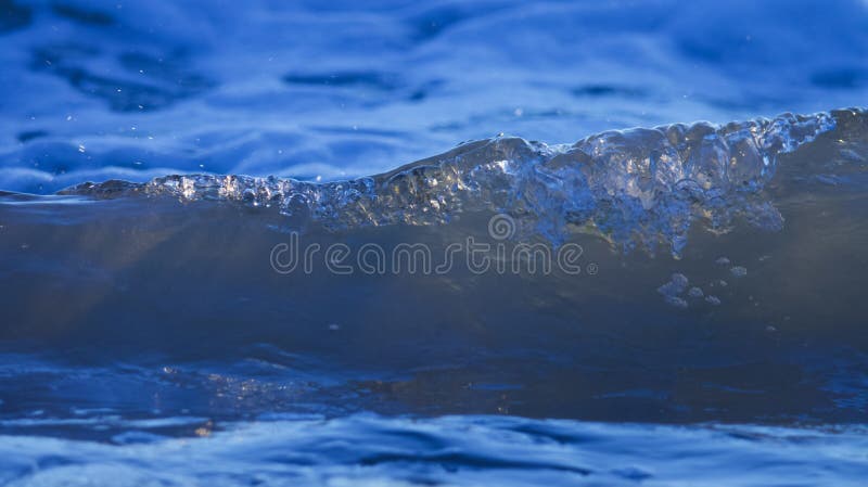 Ocean Wave Splashing, Rolling on the Beach. Stock Image - Image of wave ...
