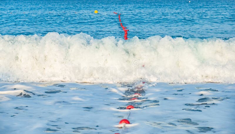 Ocean Wave with Spray, Sea Summer. Liquid Water Stock Photo - Image of ...