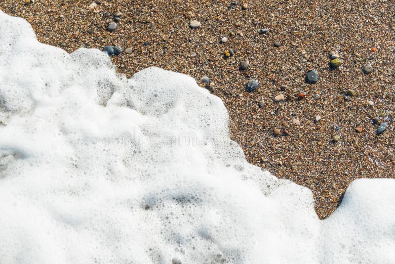 Ocean Wave with Spray, Sea Summer. Power Beach Stock Image - Image of ...