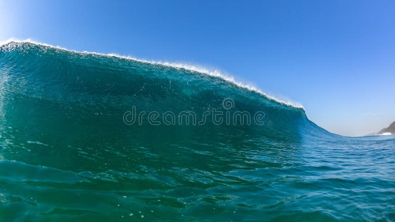 Ocean Wave Swimming Blue Wall Water Power Stock Photo - Image of detail ...