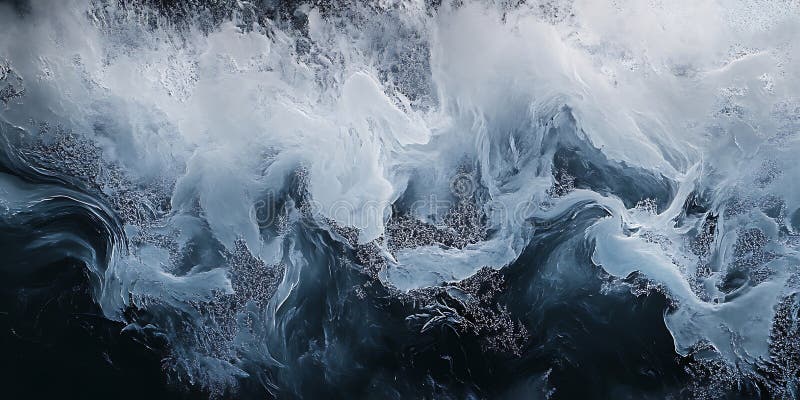 Ocean Wave Texture White Water Foam Background Stock Illustration ...