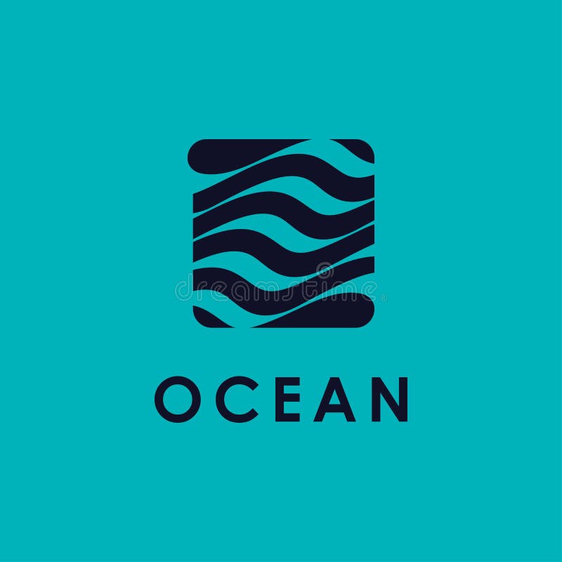 Ocean Wave Water Logo Design Template Stock Vector - Illustration of ...
