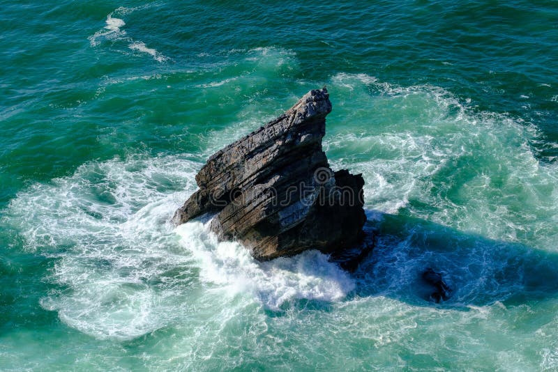 Ocean Waves Approaching the Shore Stock Image - Image of nazare, break ...