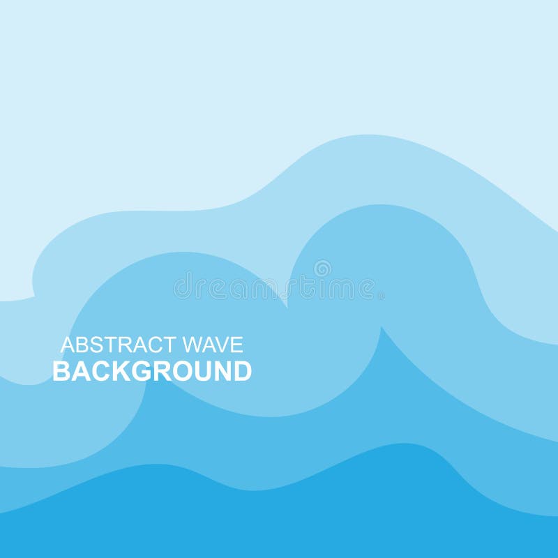 Ocean Waves Background Logo Design, Vector Art Icons, in Pastel Colors ...