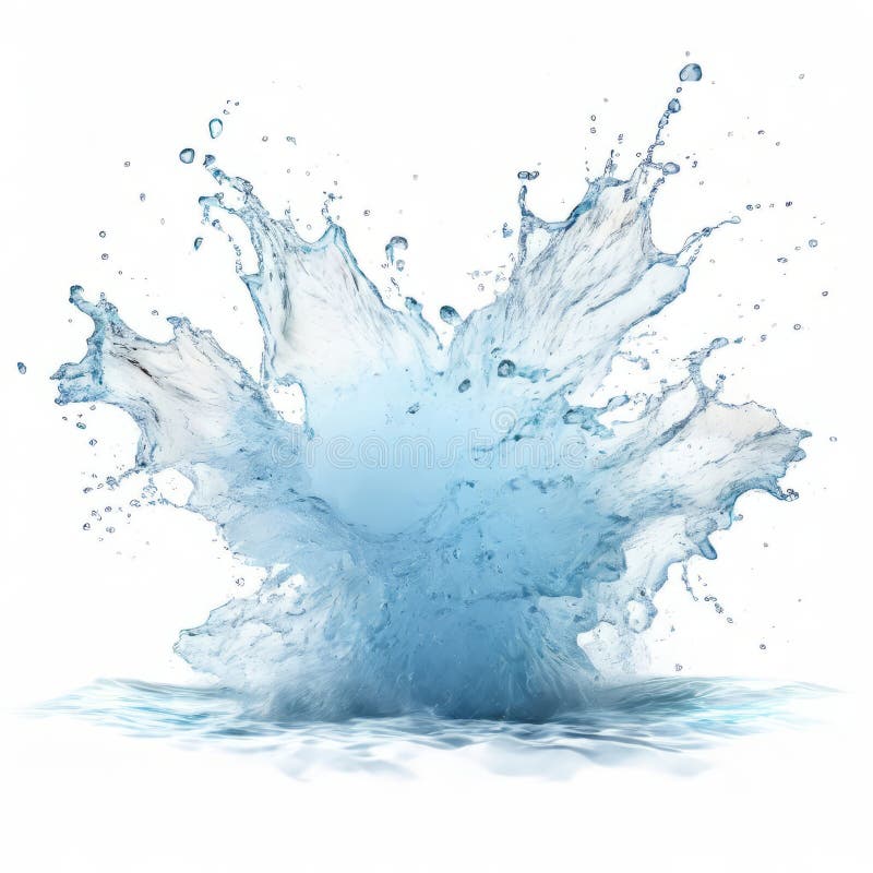 Ocean Waves Chalk Piece Exploding into a Watery Cloud of Shimer Stock ...