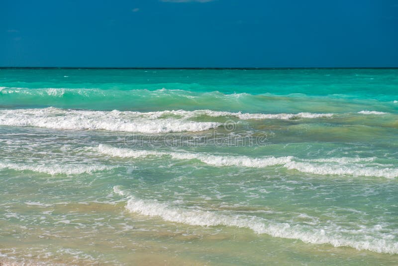Ocean Waves of Dubai Beach, UAE Stock Photo - Image of tourism, waves ...