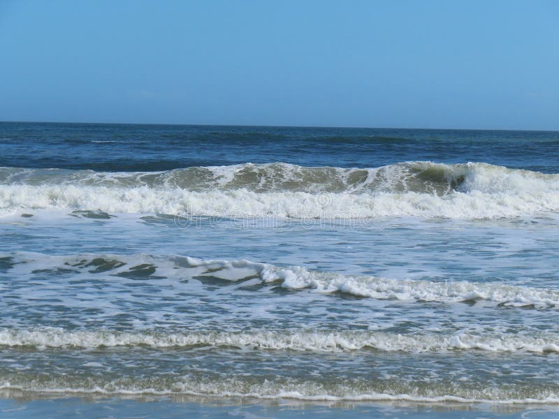 Ocean Waves on Florida Coast Stock Image - Image of background, macro ...