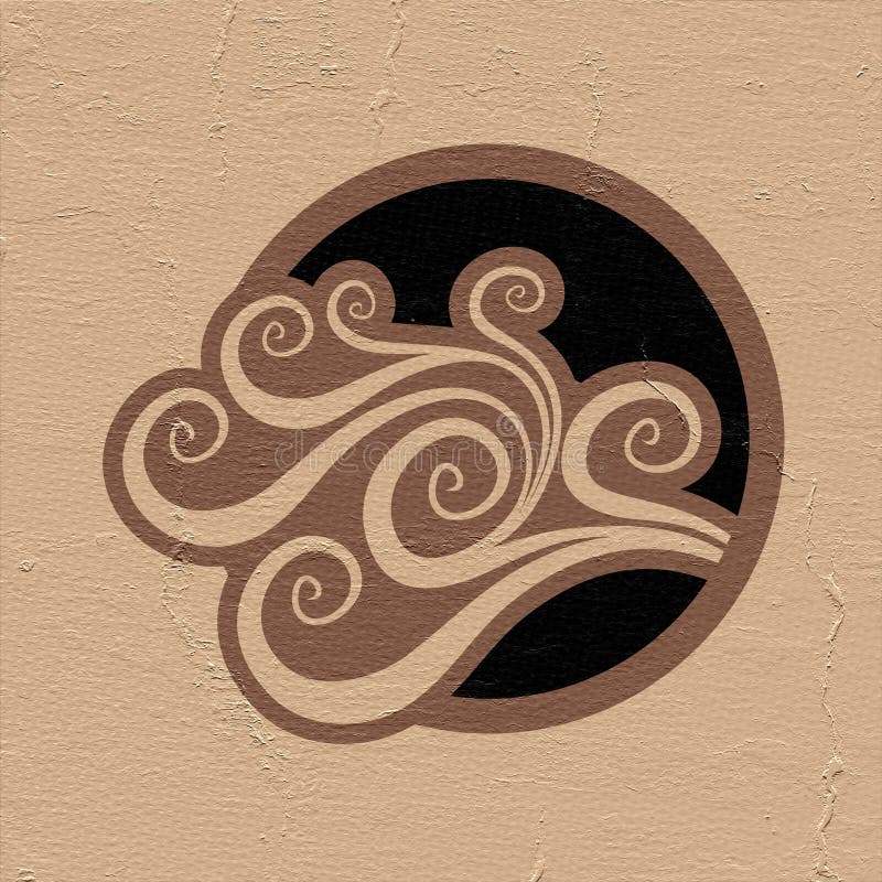 Ocean waves icon stock illustration. Illustration of wind - 94490981