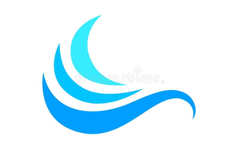 Ocean Waves Icon, Water Symbol, Sea Waves, Wave Water Ripple Flow for ...