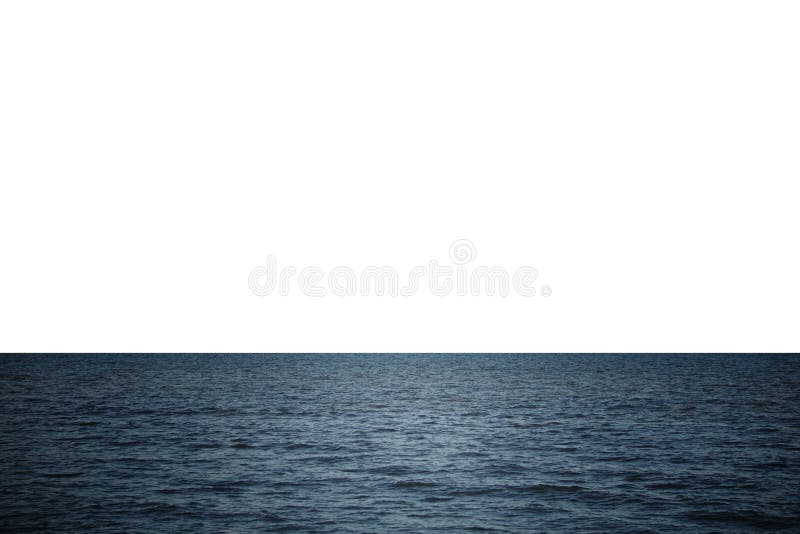 The Ocean Waves Isolated on White Background Stock Photo - Image of ...