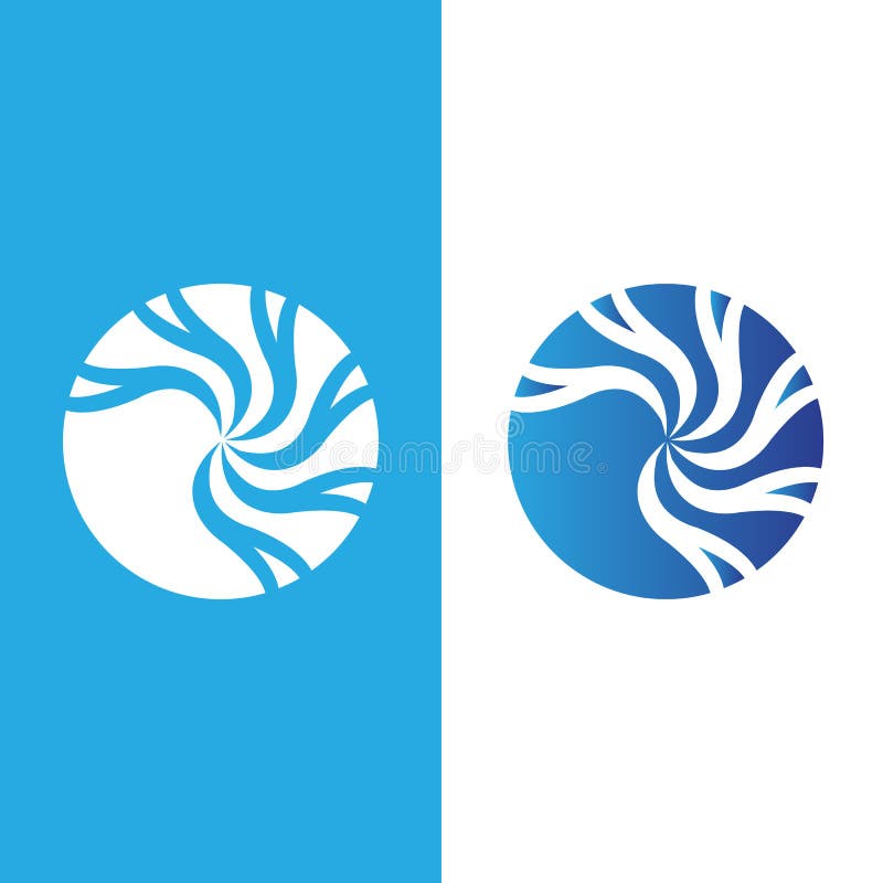 Ocean Waves Logo Design, Beach Icon Illustration Stock Vector ...