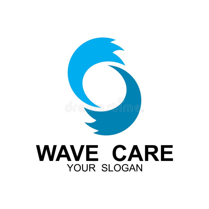 Ocean Waves Logo Design, Beach Icon Illustration Stock Vector ...