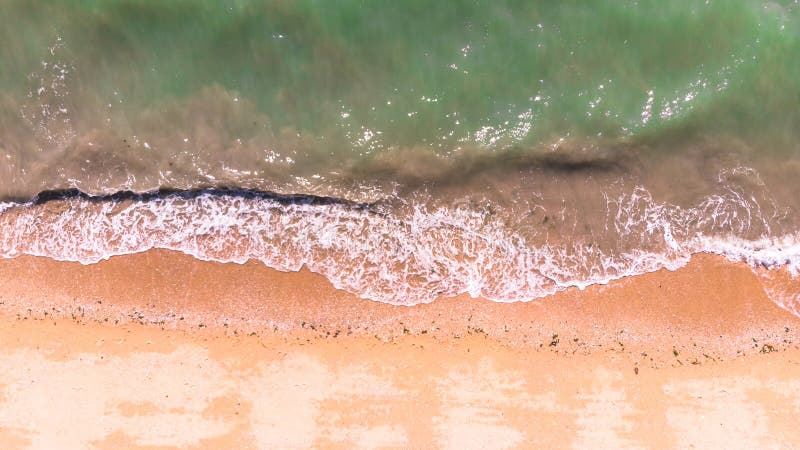 Ocean Waves Mixed with Seaweed Stock Image - Image of sand, ocean ...