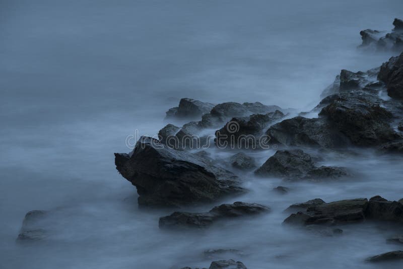 Ocean Waves Over Rocks stock image. Image of ocean, rhode - 114243851