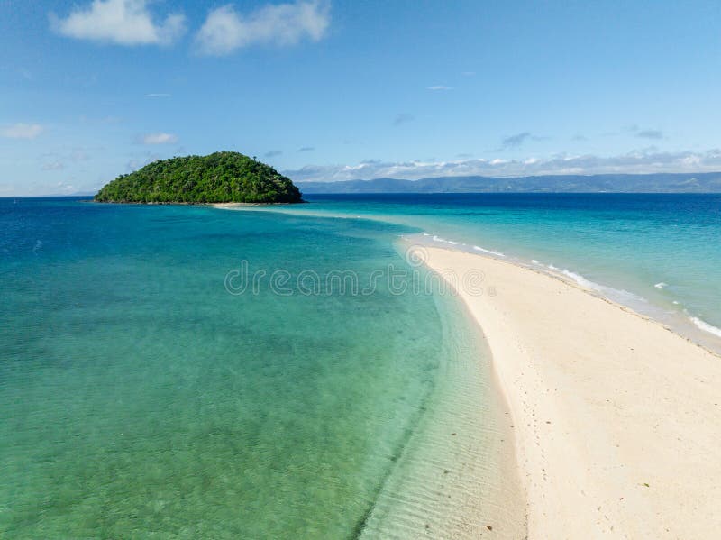 Island and Sandbar in Romblon Island. Romblon, Philippines. Stock Image ...