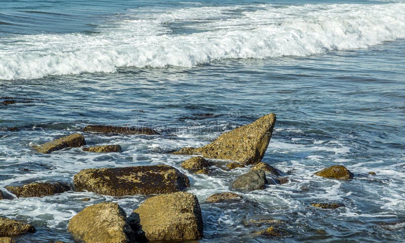 Ocean Waves and Rocks stock image. Image of saltwater - 41159517