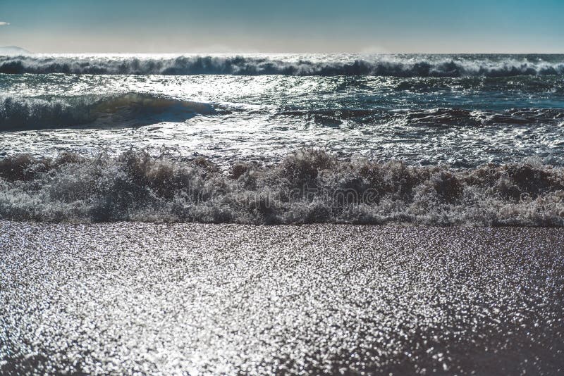 Ocean waves stock image. Image of blue, coast, marine - 41302515