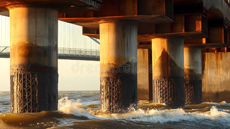 Pillars Supporting Concrete Bridge Structure Stock Photos - Free ...