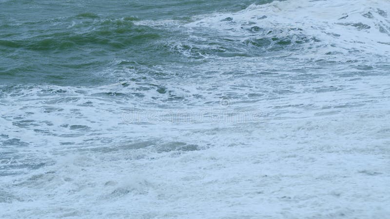Ocean Waves during a Storm. Bad Weather Cyclone Hurricane Wind. Static ...