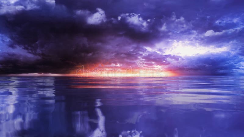 Sunset in the Bay - Loop Sea Ocean Landscape Motion Background Stock ...