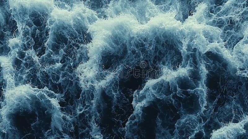 Ocean Waves Texture, Aerial View, Stormy Sea, Background Stock Photo ...