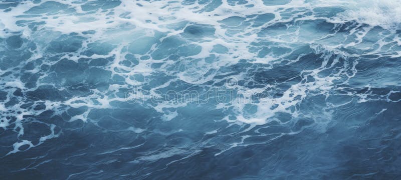 Ocean Waves Texture with White Sea Foam Stock Image - Image of ...