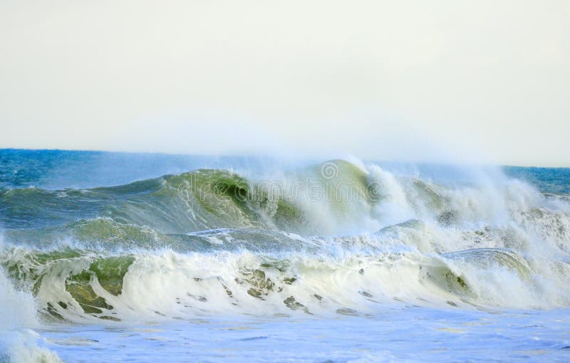 Ocean Waves during Tropical Storm Stock Image - Image of water, florida ...