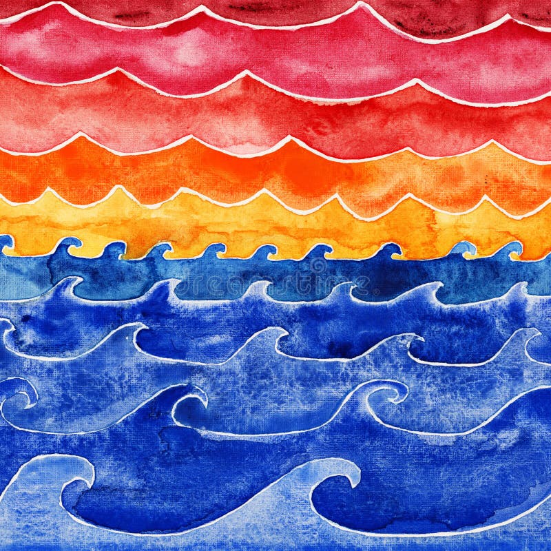 Ocean. stock illustration. Illustration of water, vintage - 55755436