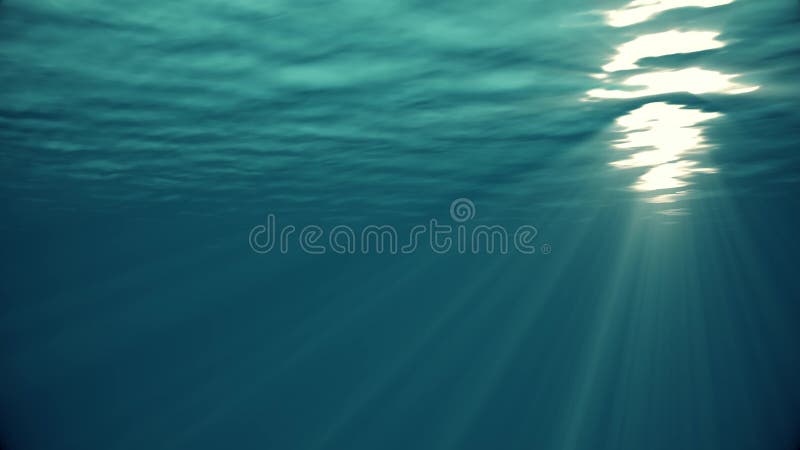 Ocean Waves from Underwater Looping Animation High Quality Light Rays ...