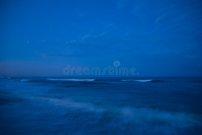 Ocean Wash at Blue Hour stock image. Image of water, seascape - 99071685