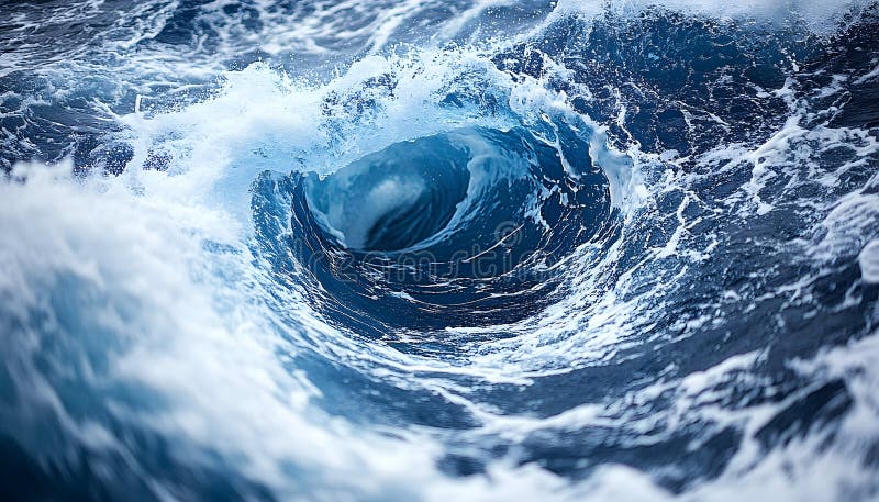Ocean Vortex stock illustration. Illustration of current - 368678692