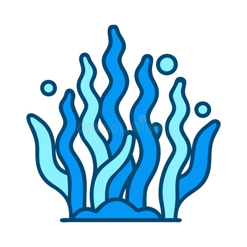 Ocean Wildlife Coral Reef Icon Stock Illustration - Illustration of ...