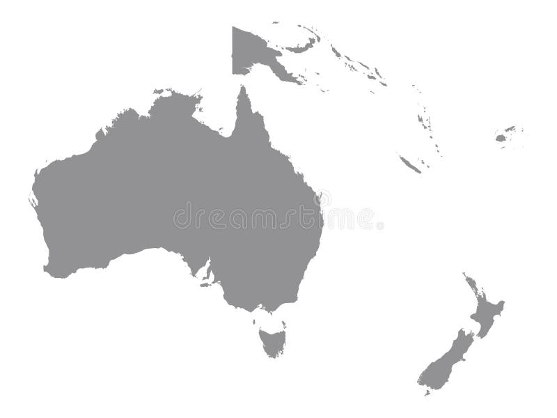 Oceania Map - Geographic Region that Includes Australasia, Melanesia ...