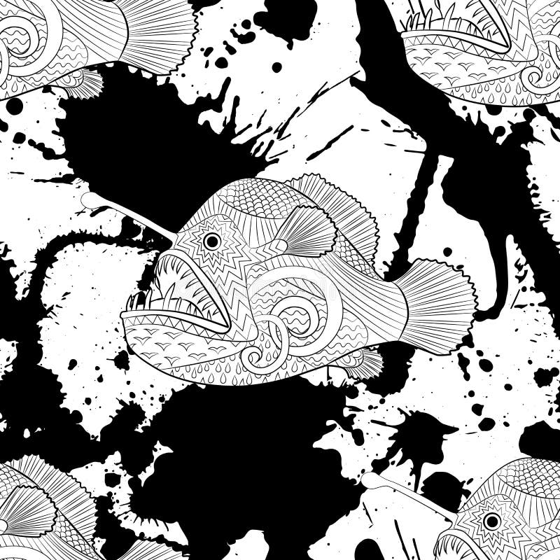 Monkfish Drawing Stock Illustrations – 70 Monkfish Drawing Stock ...