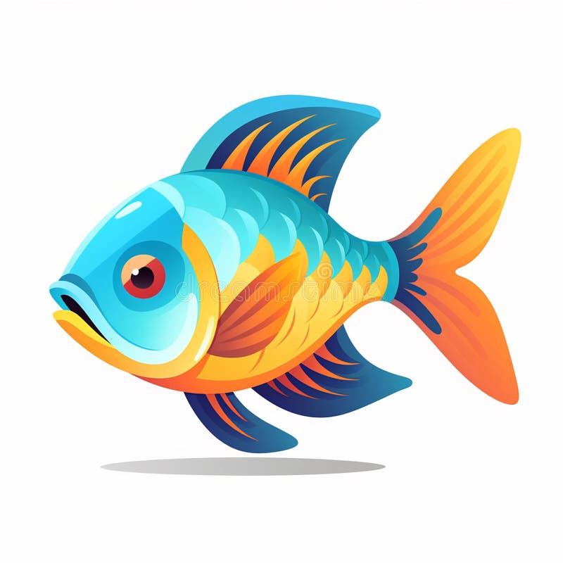Oceanic Magic Fish Illustration Stock Illustration - Illustration of ...