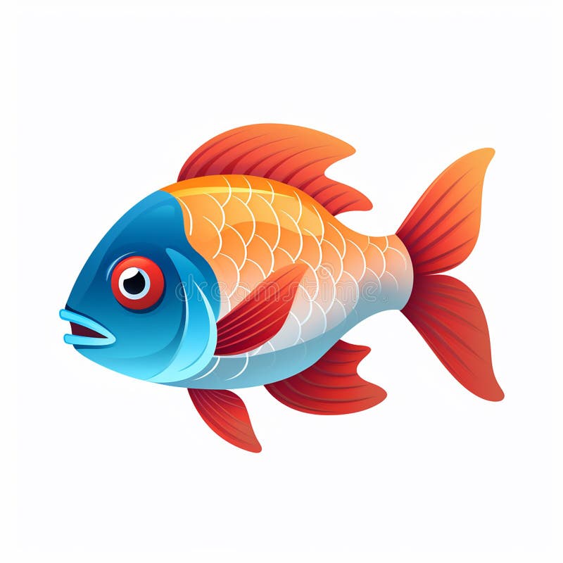 Oceanic Magic Fish Illustration Stock Illustration - Illustration of ...